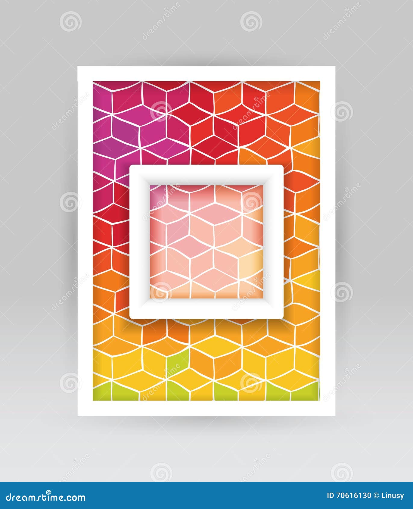Colored cubes banner stock vector. Illustration of line - 70616130