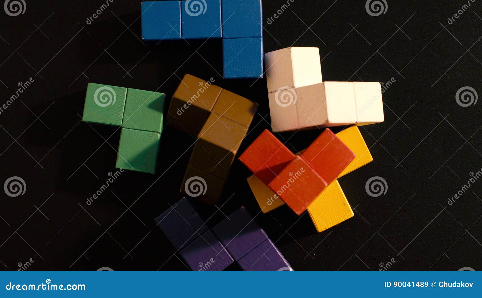 The colored cubes stock image. Image of black, wooden - 90041489