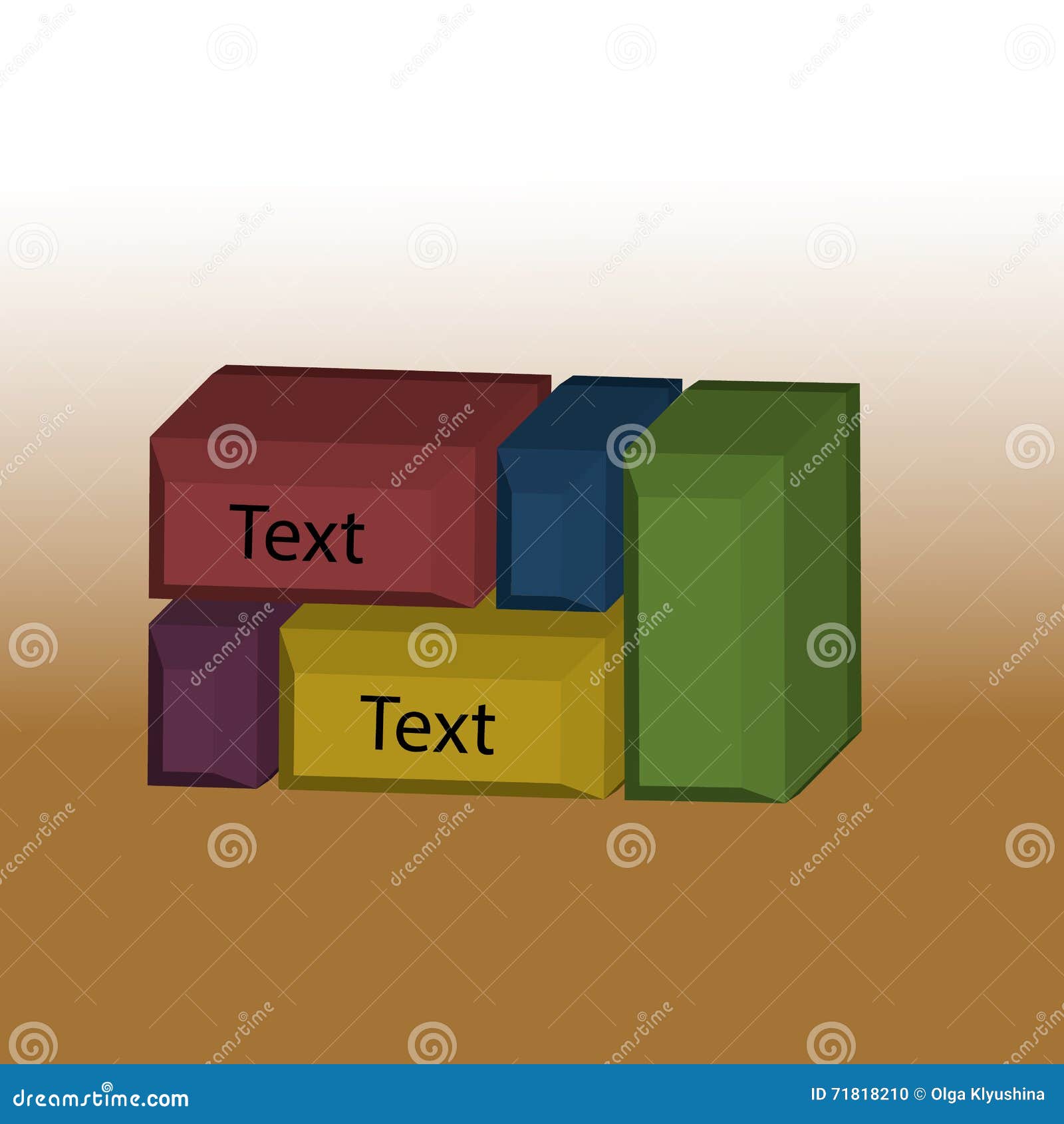 Colored Cubes for Your Design Stock Vector - Illustration of background ...