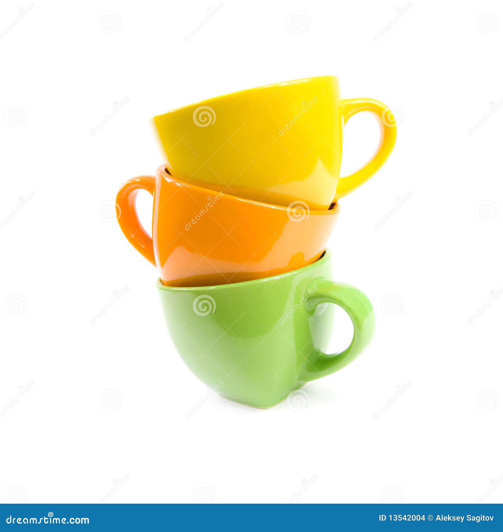 Colored cups. stock photo. Image of style, heap, group - 13542004
