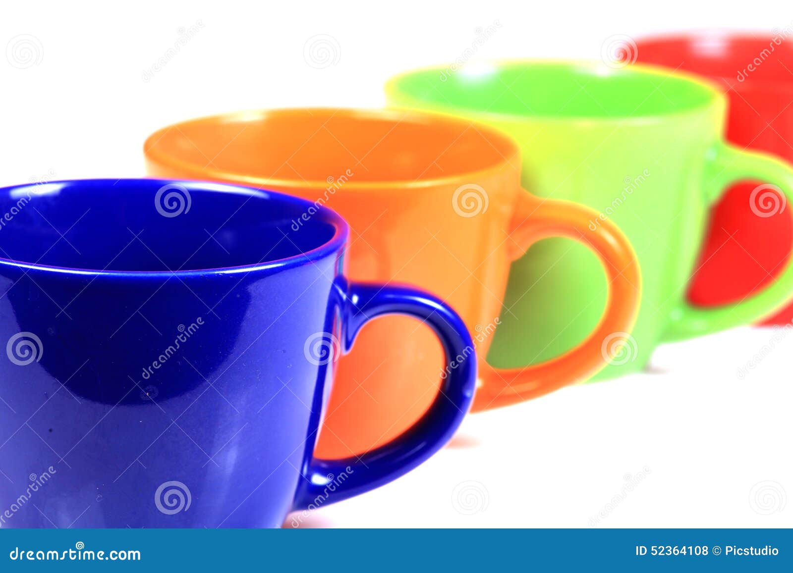Colored cups stock photo. Image of shot, brittle, beautiful - 52364108