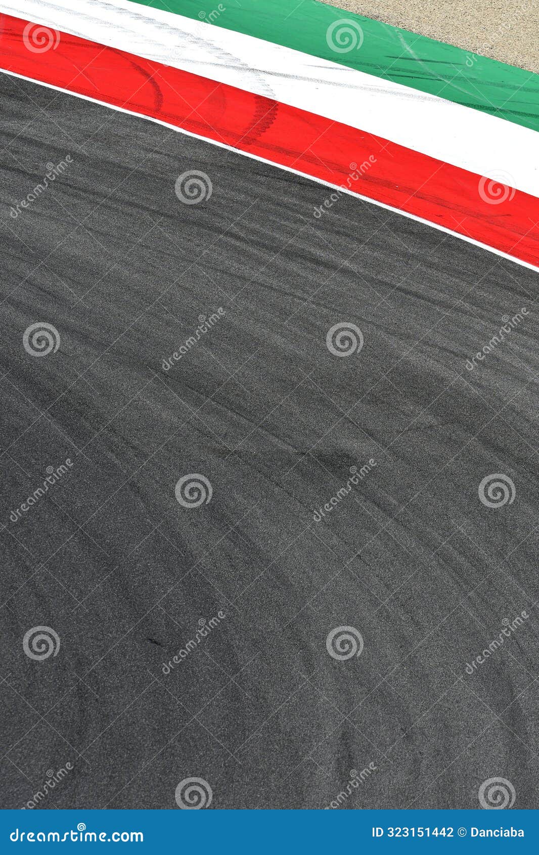 Colored Curb on a Racing Track Stock Photo - Image of race, tyre: 323151442