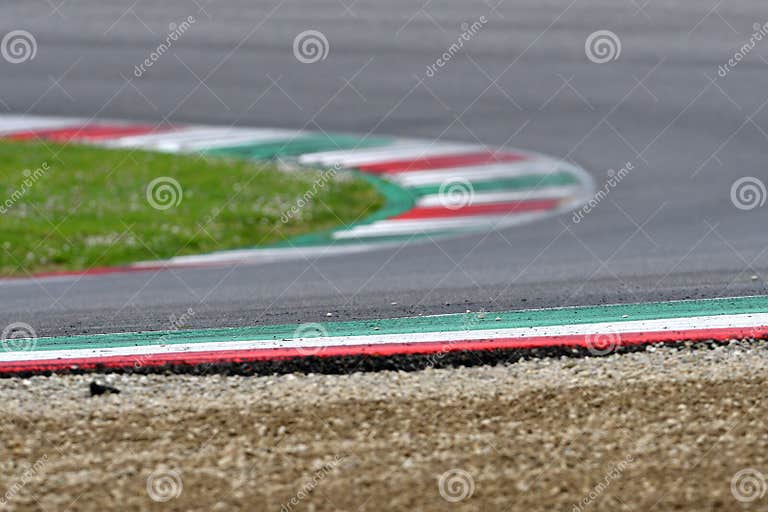 Colored Curbs on a Racing Track Stock Image - Image of curve, curbs ...