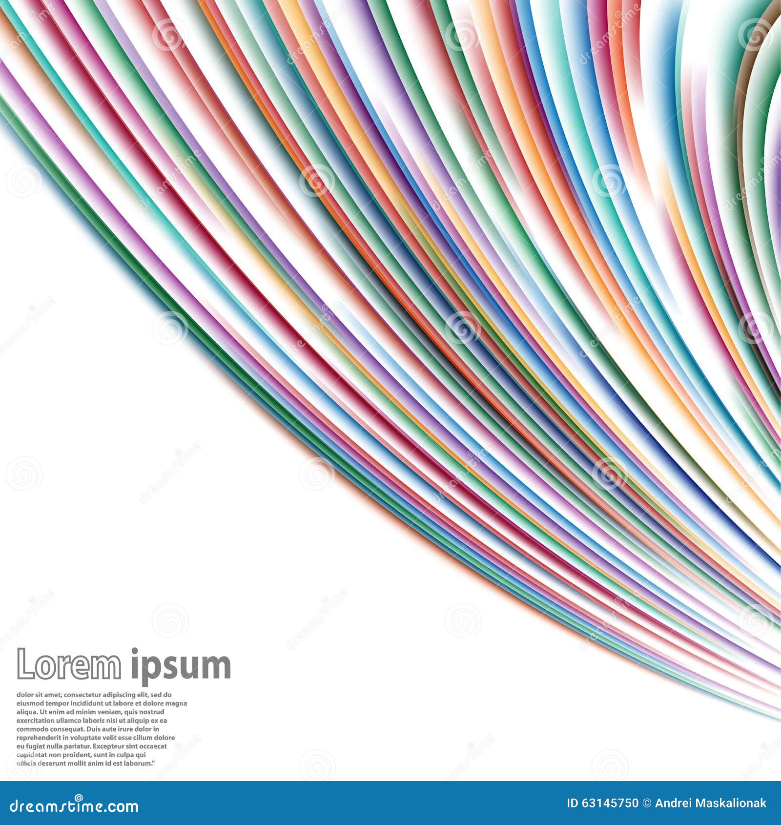 Colored Curved Blurred Lines Stock Vector - Illustration of element ...