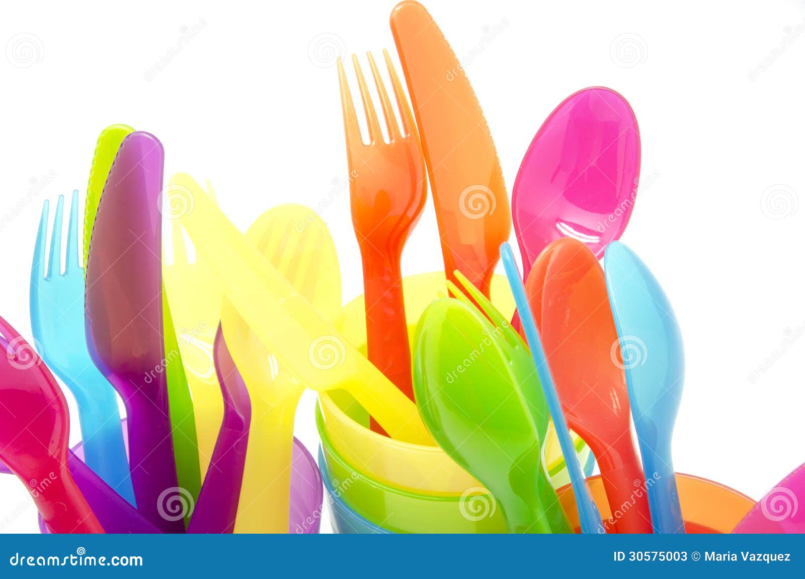 Colored cutlery stock image. Image of background, beverage - 30575003