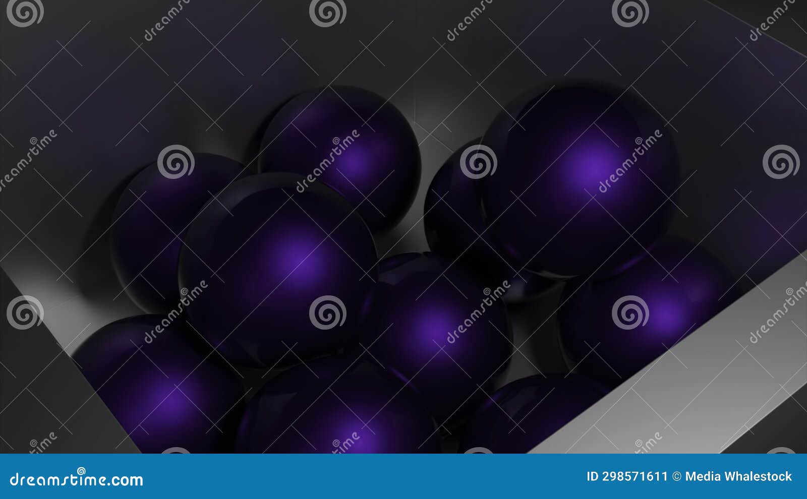 Colored 3d Balls Fall into Box. Design. 3D Balls with Rubber Structure ...