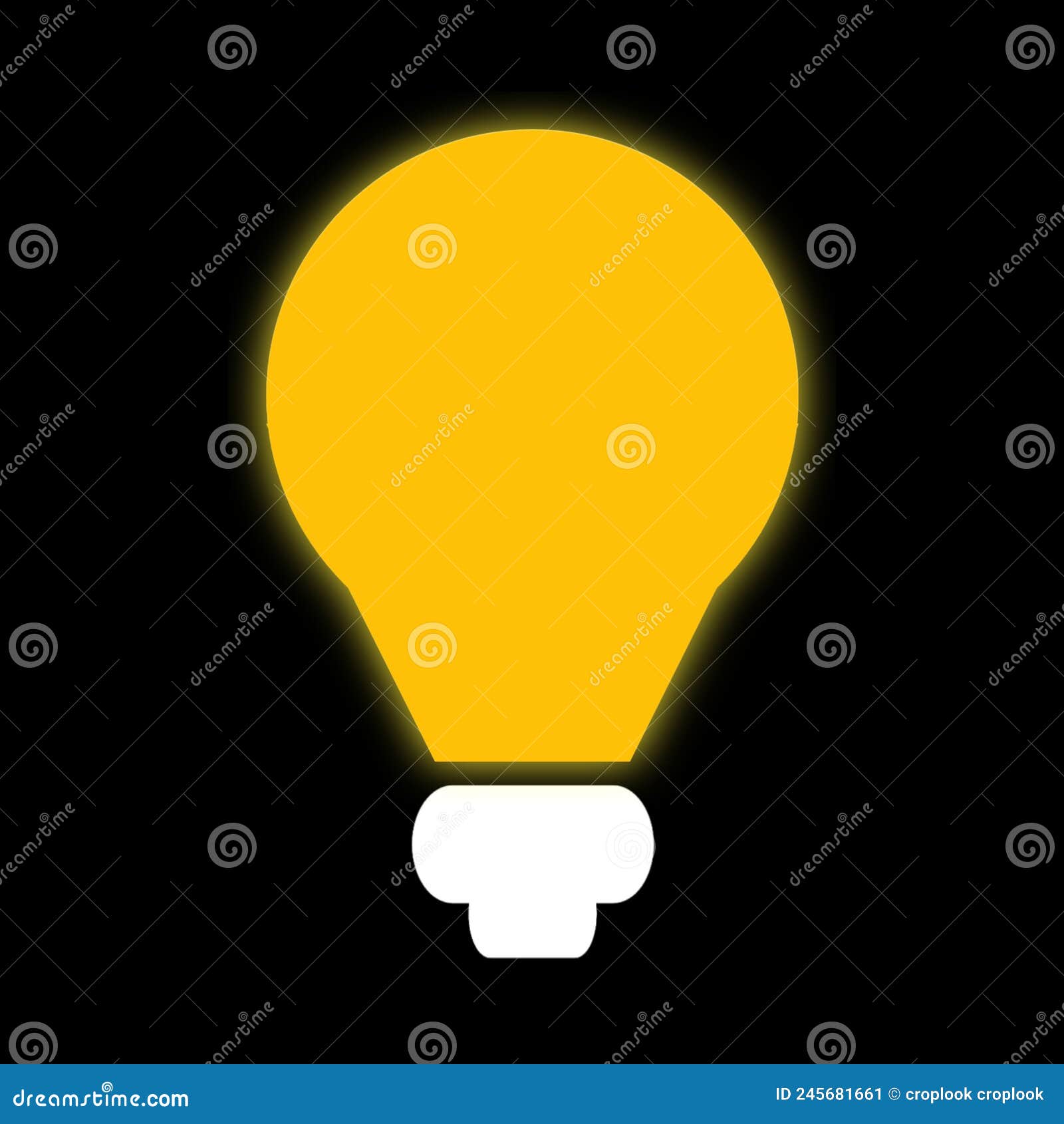 Colored 2D Illuminated Light Illustration Stock Illustration ...