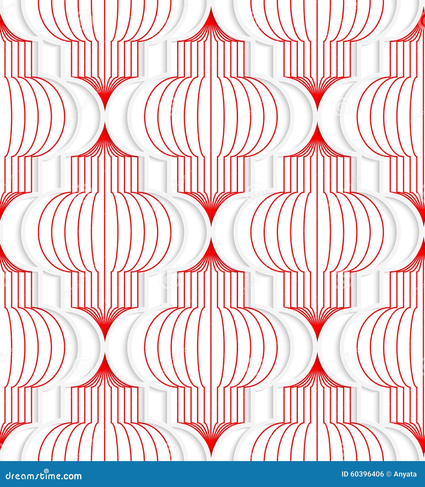 Colored 3D Red Vertical Chinese Lanterns Stock Vector - Illustration of ...