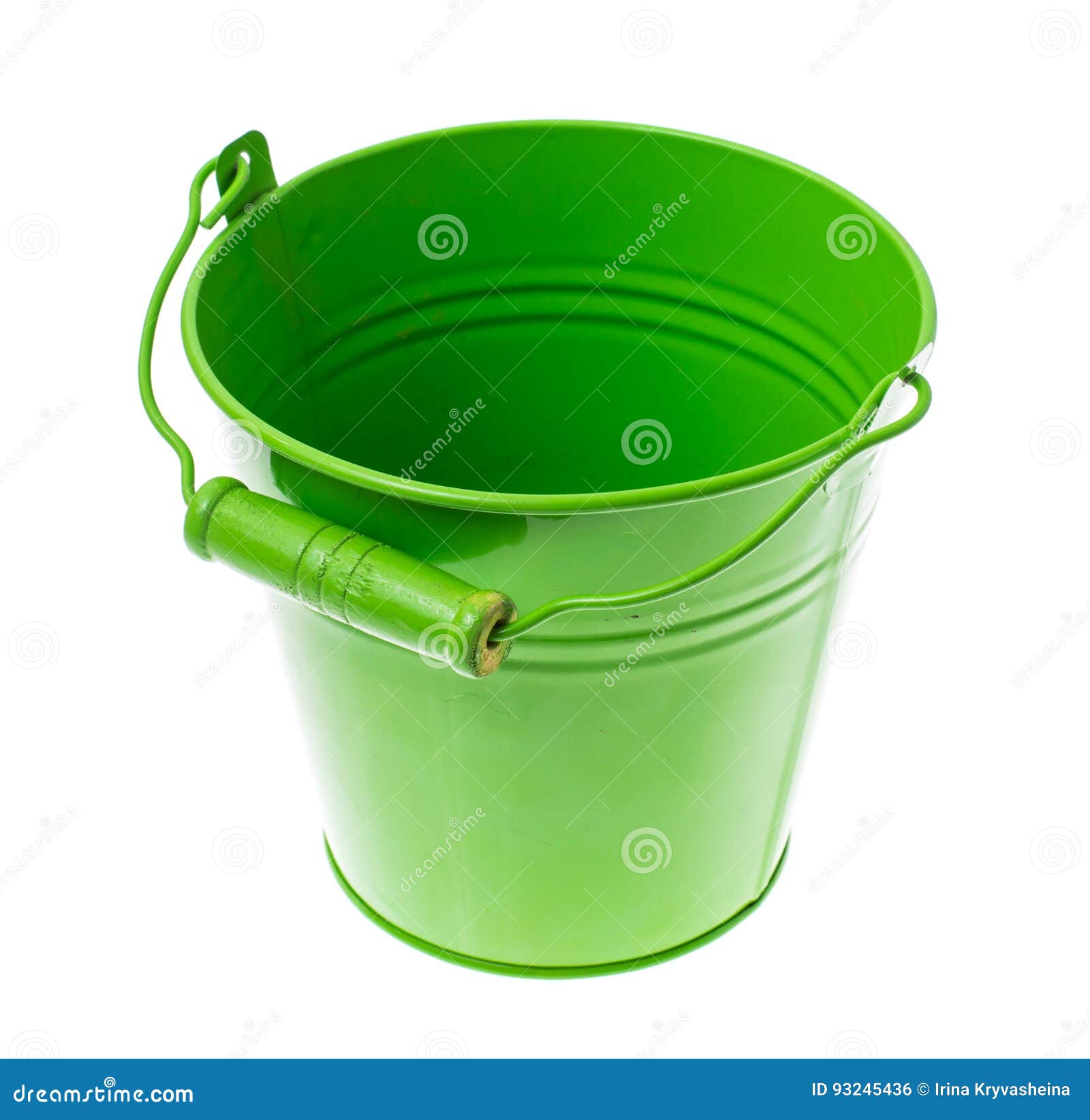 Colored Decorative Metal Buckets Stock Photo - Image of blue ...