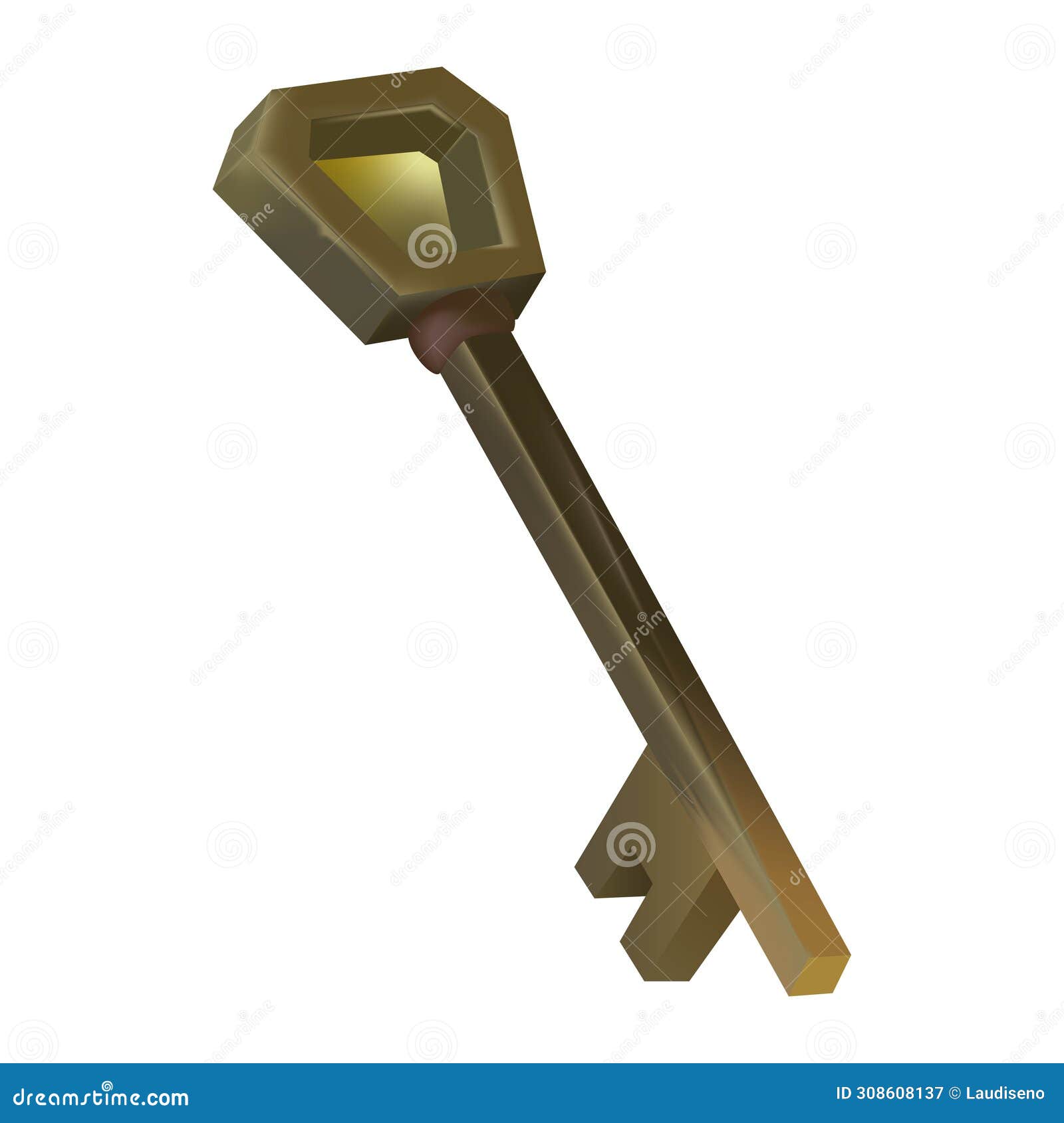 Colored Detailed Key Vector Stock Vector - Illustration of colorful ...