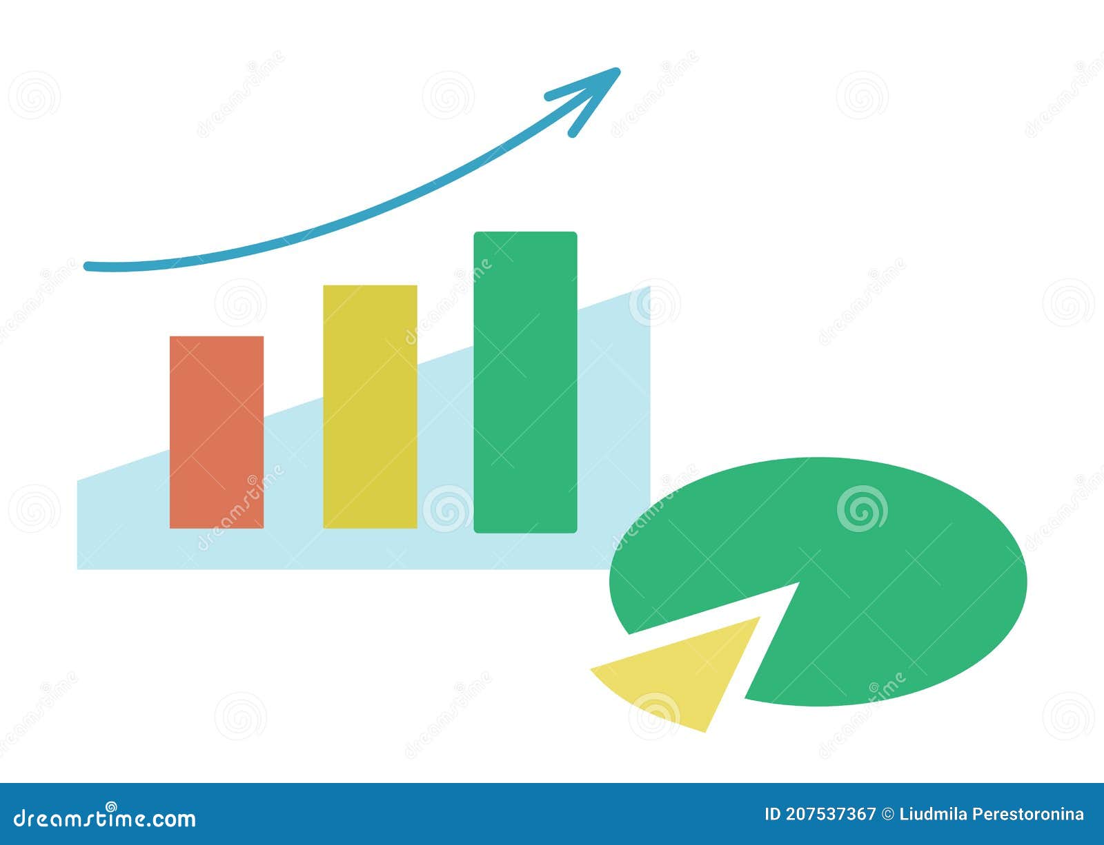 Colored Diagram Illustration. Schematic Representation Of The Growth Of ... Colored Diagram Illustration. Schematic Representation Of The Growth Of ...