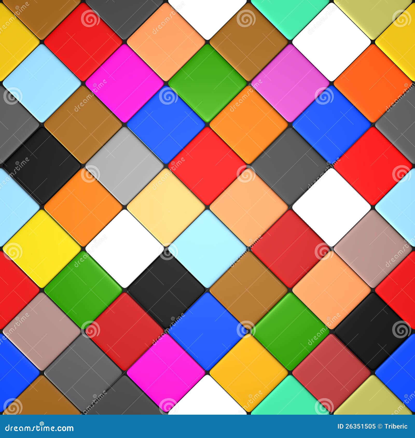 Colored diamond tiles stock illustration. Illustration of sample - 26351505