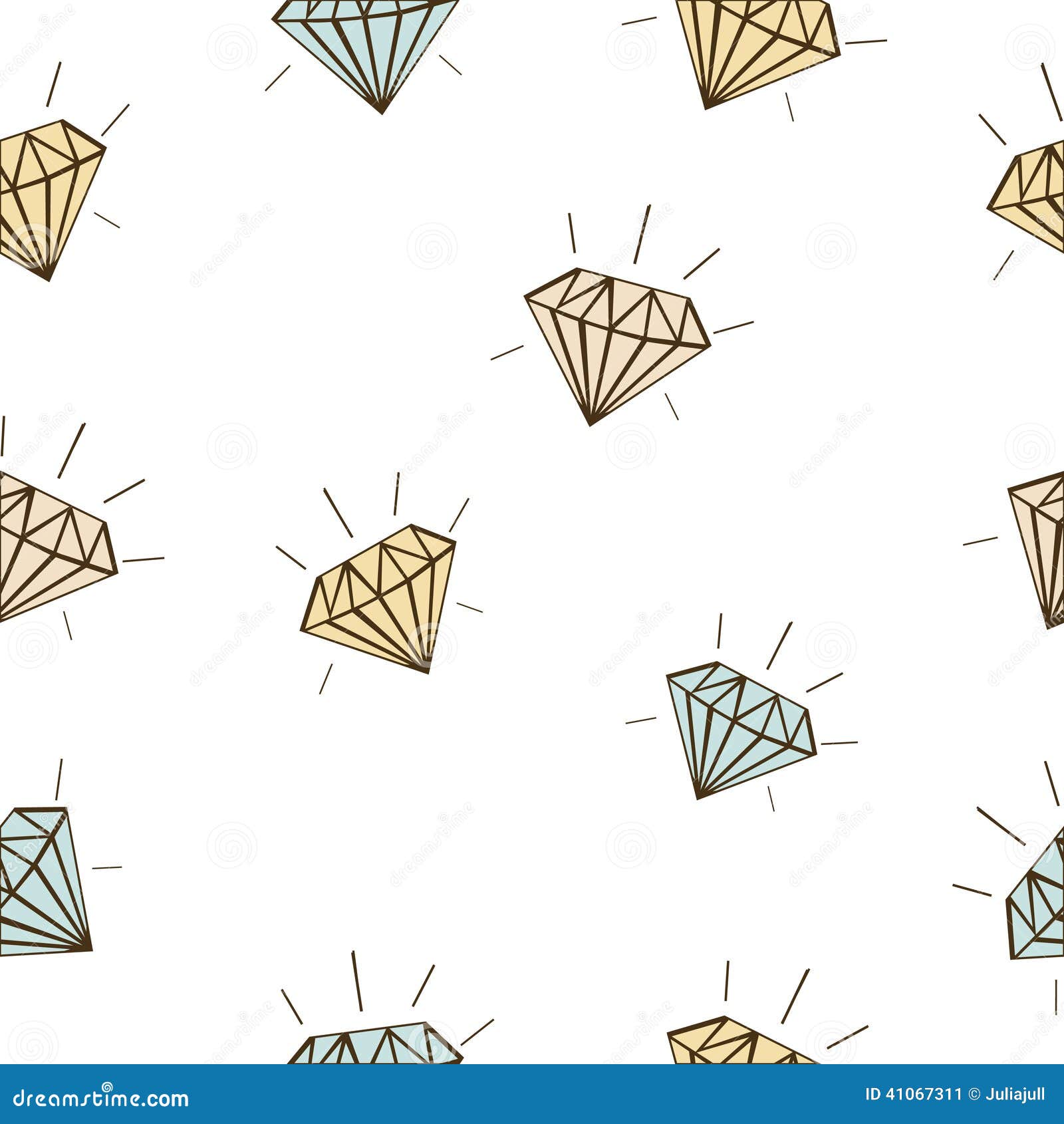 Colored Diamonds Seamless Vector Background Stock Vector - Illustration ...