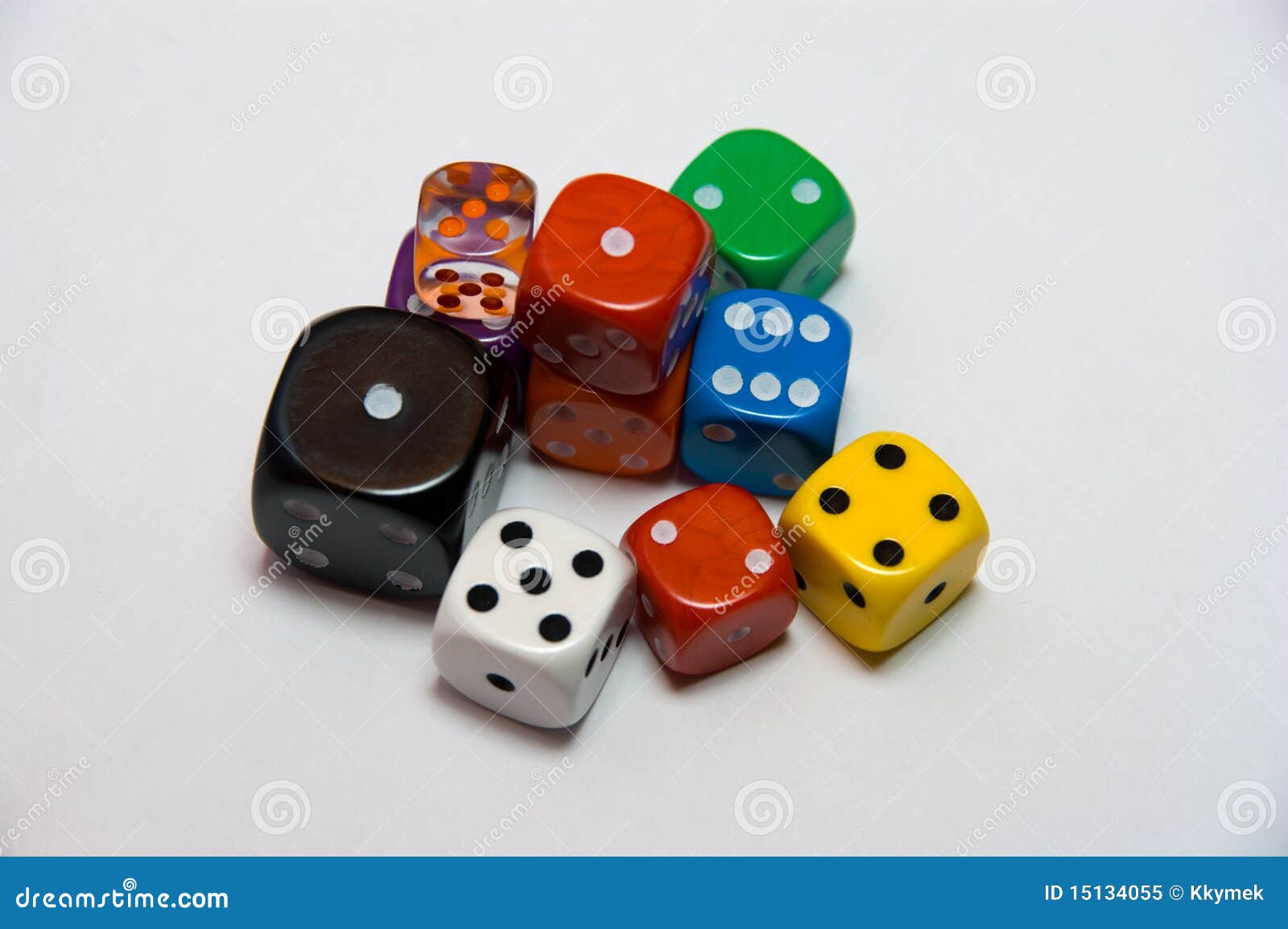 Colored Dice stock image. Image of brown, casino, colored - 15134055