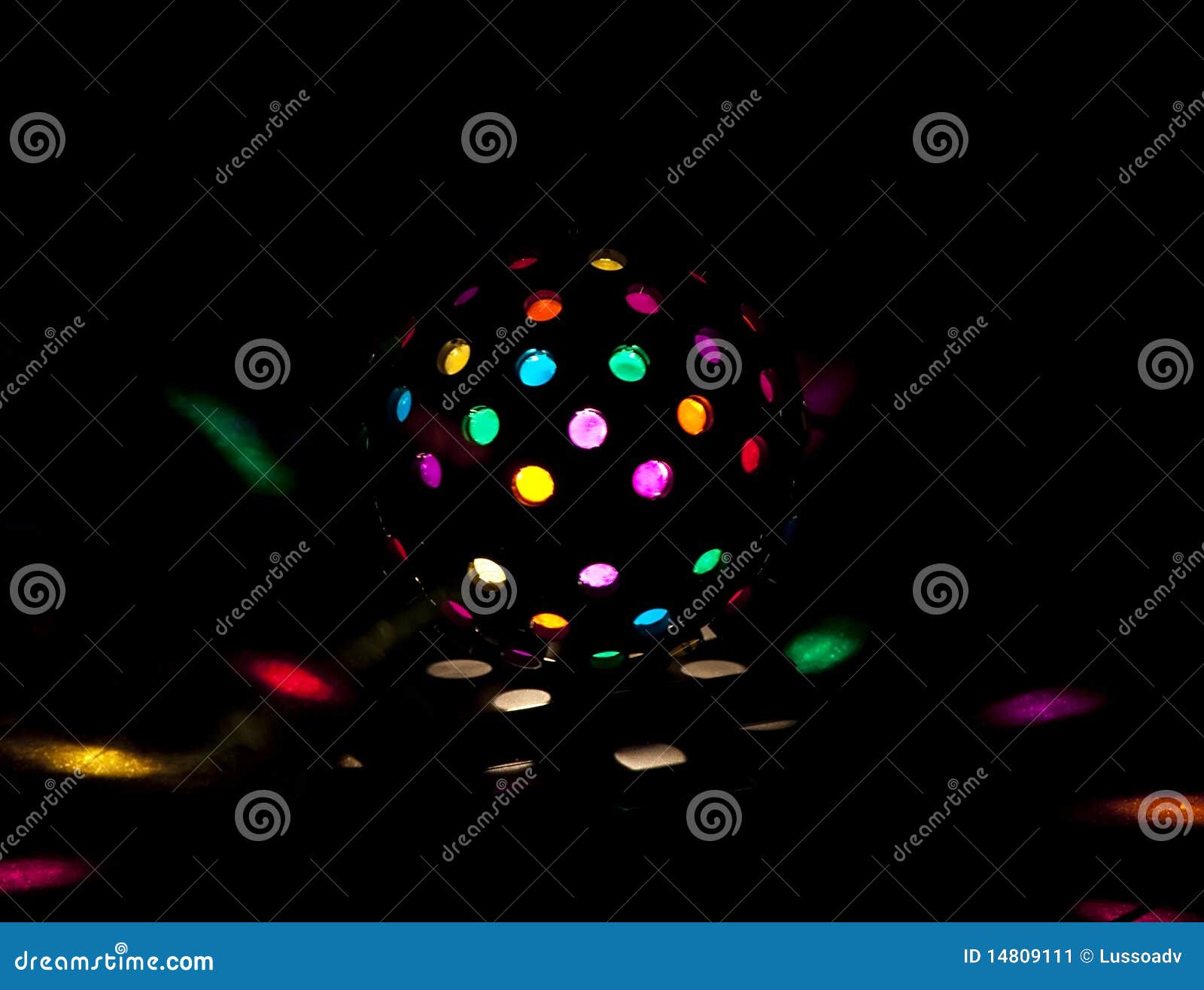 Colored disco ball stock image. Image of black, atmosphere - 14809111