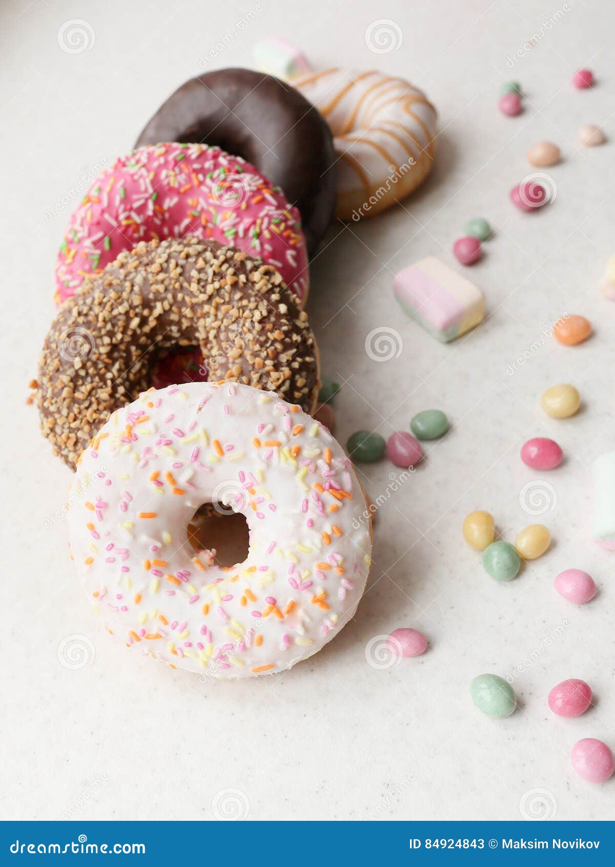 Colored donuts stock image. Image of handmade, delicious - 84924843
