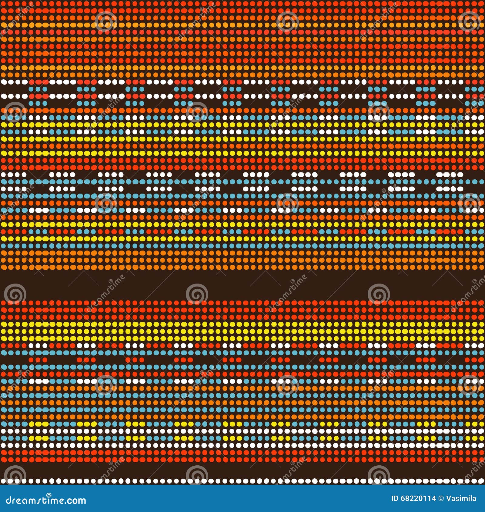 Colored dots stock vector. Illustration of folk, colorful - 68220114