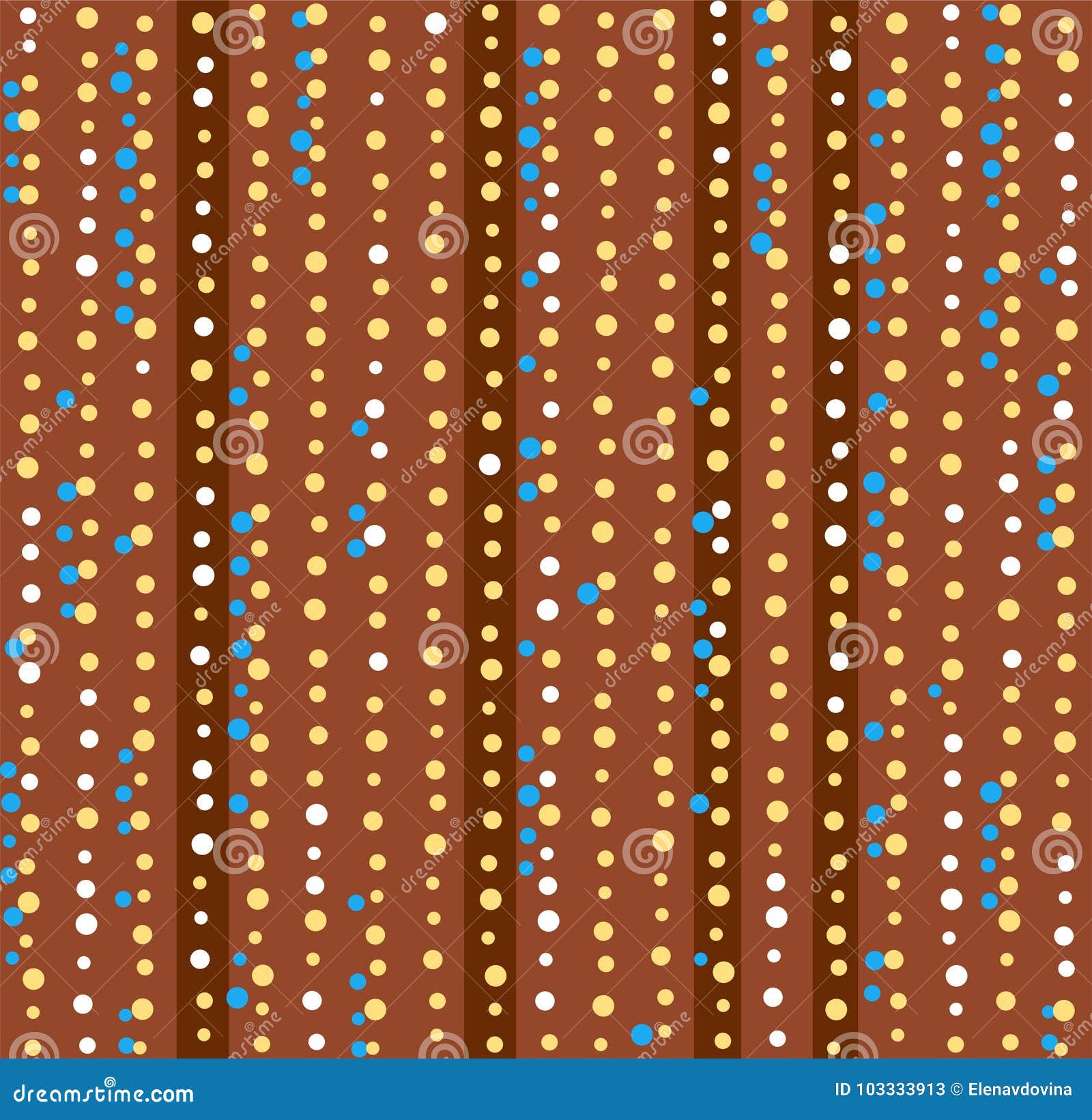 Colored Dots, Lights, Seamless Background, Abstract, Brown, Vector ...