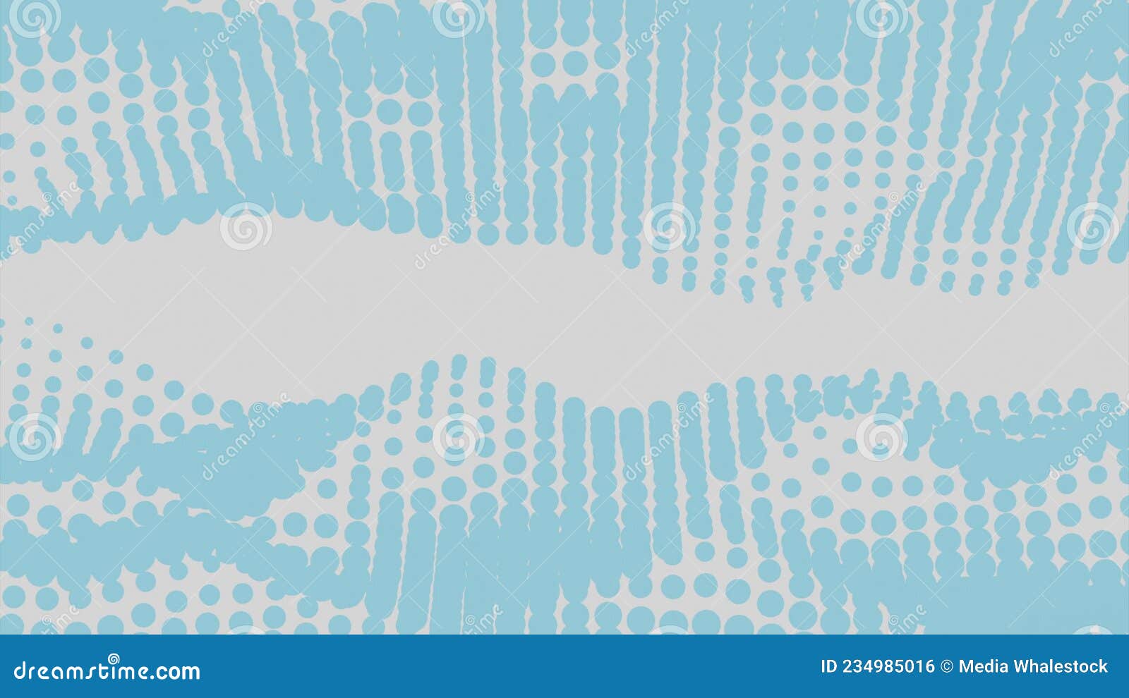 Colored Dots Move in Waves on White Background. Design. 3D Waves from ...