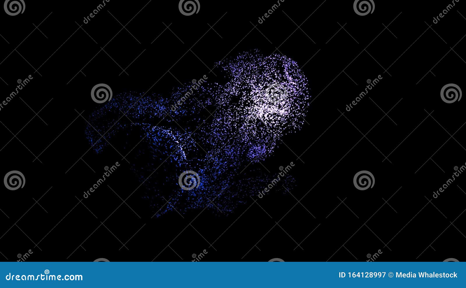 Colored Dots Moving in Space Creating Shape. Animation Stock ...