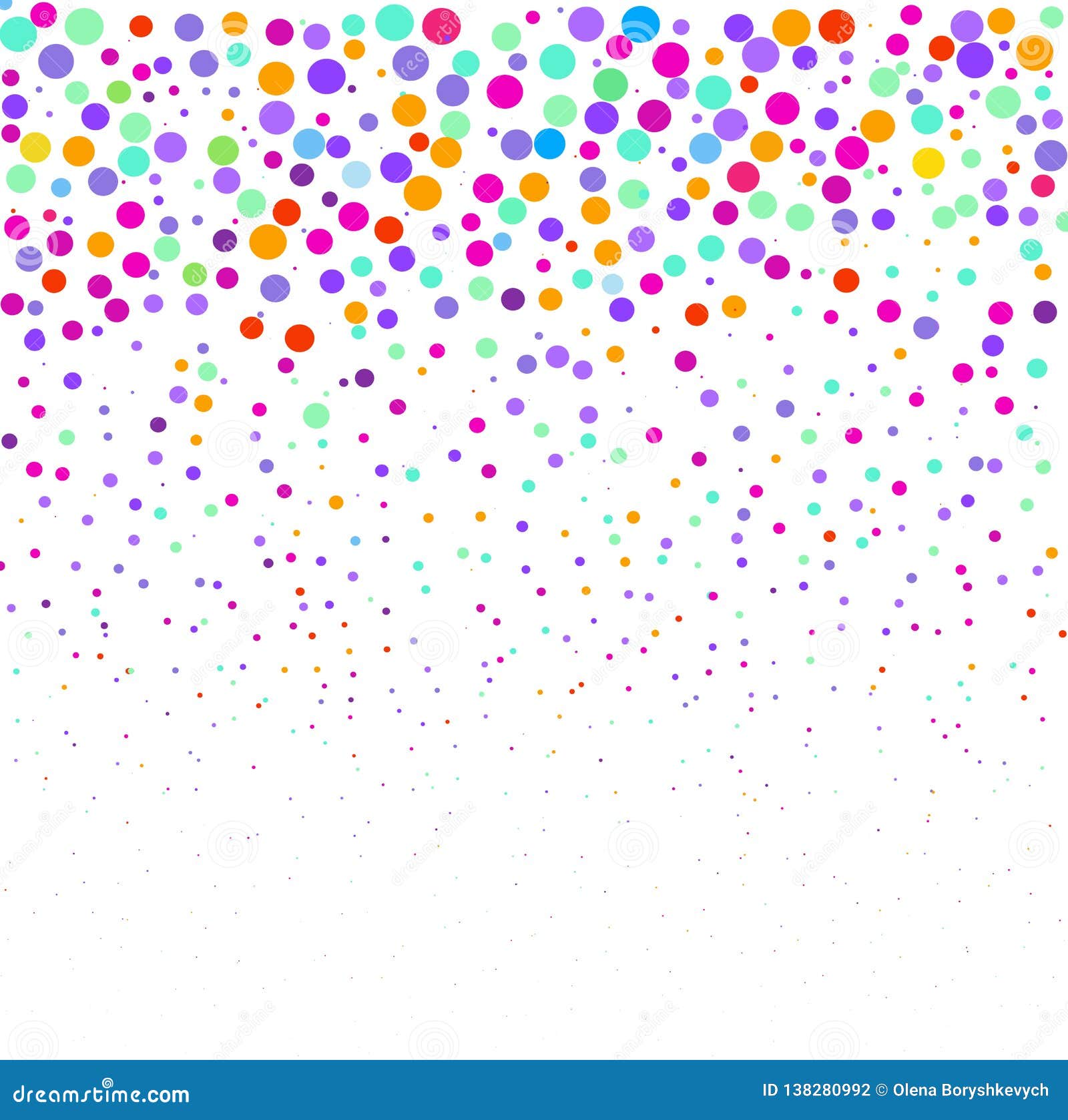 The Colored Dots on White Background. Stock Vector - Illustration of ...