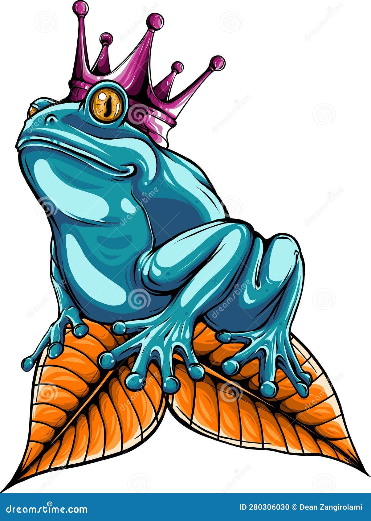 Colored Draw of Frog Vector Illustration Design Stock Vector ...