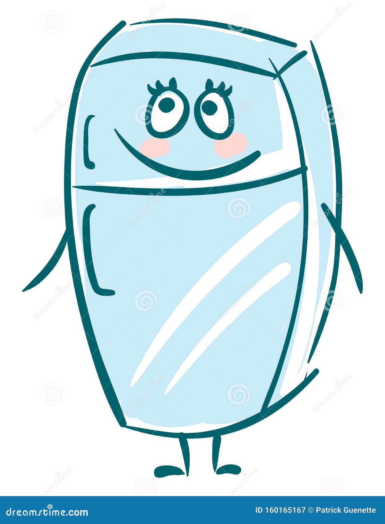 Happy Fridge Cartoon | CartoonDealer.com #47926814