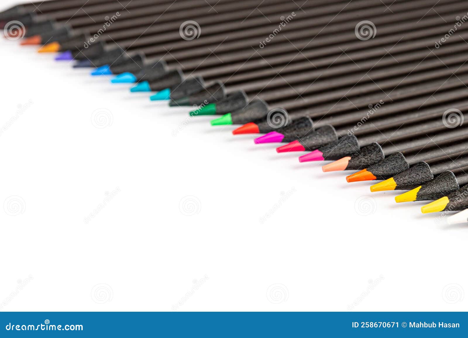 Colored Drawing Pencils in a Variety of Colors Stock Image - Image of ...