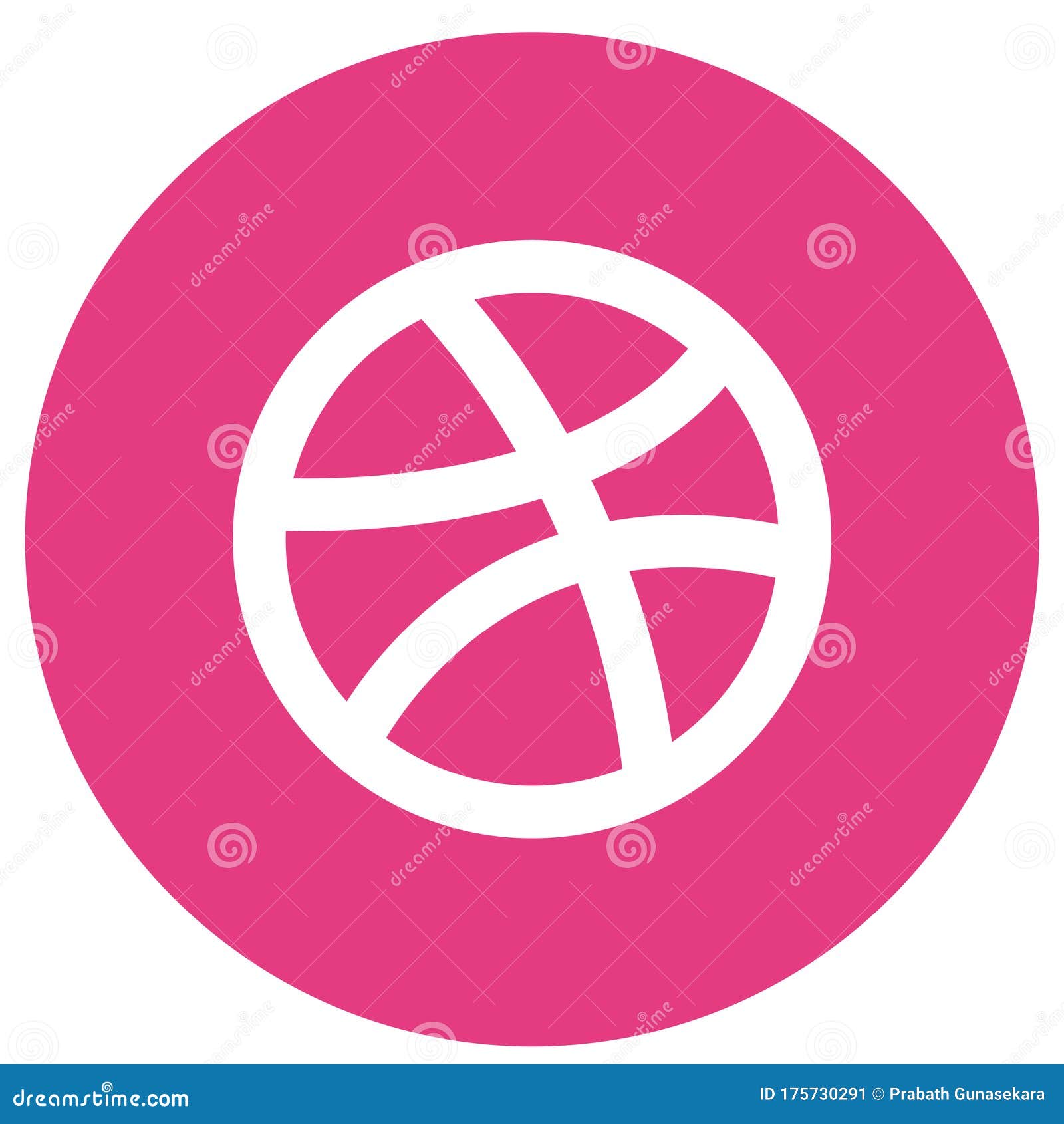 Dribbble Logo Stock Illustrations – 175 Dribbble Logo Stock ...