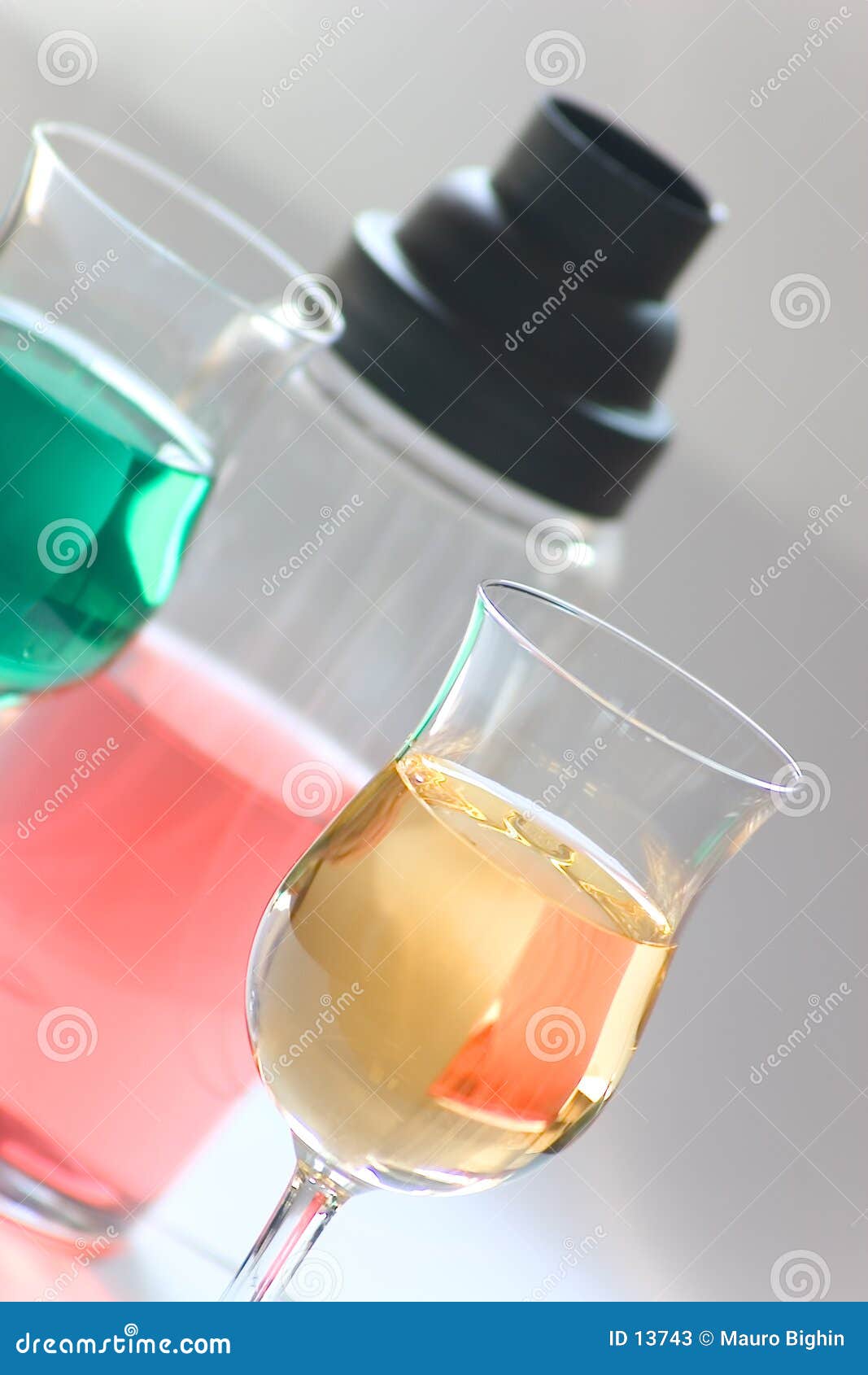 Colored Drinks - Cocktail Set Stock Image - Image of glass, hours: 13743