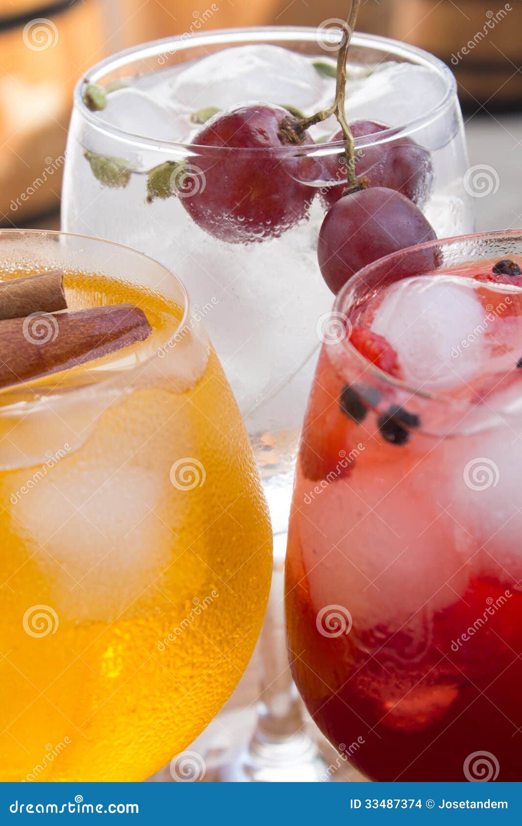 Colored Drinks or Cocktails in a Bar Stock Photo - Image of white ...