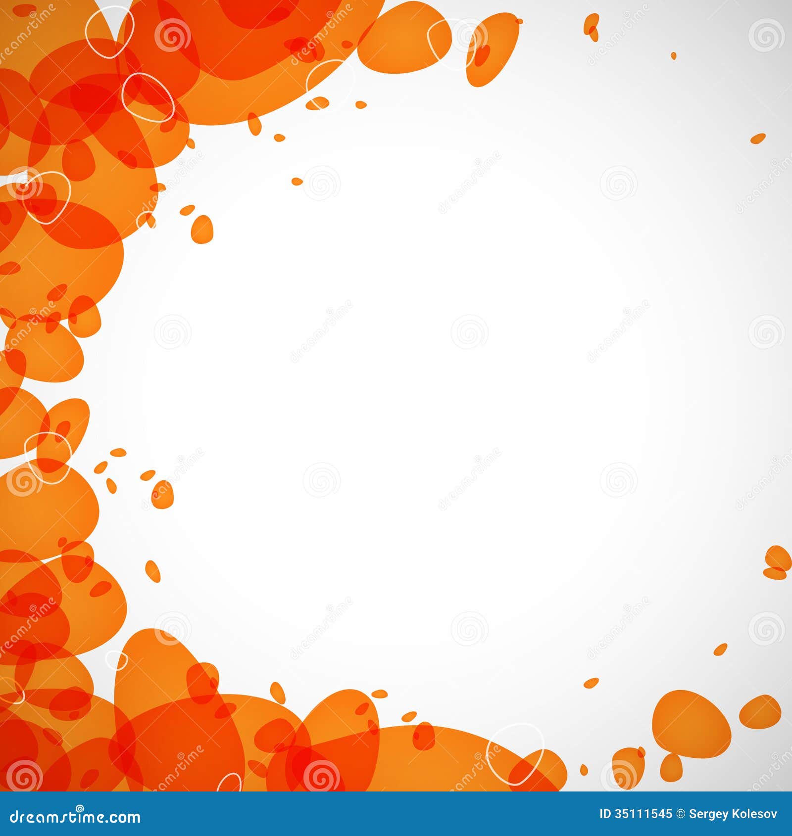 Colored droplets orange stock vector. Illustration of pattern - 35111545