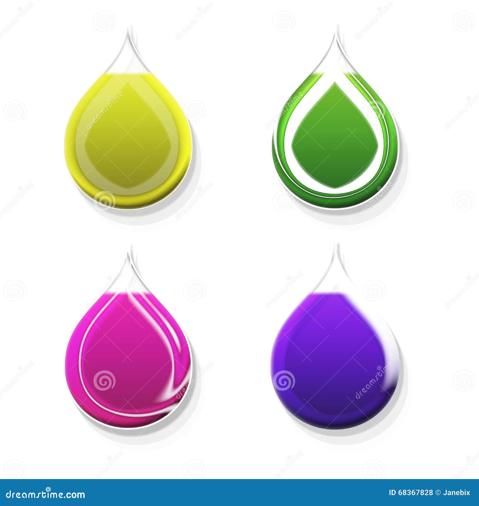 Colored drops stock illustration. Illustration of circle - 68367828