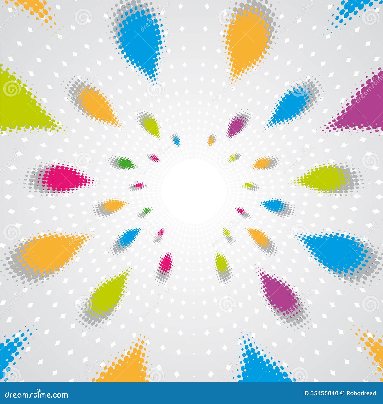 Colored drops stock vector. Illustration of colors, blue - 35455040