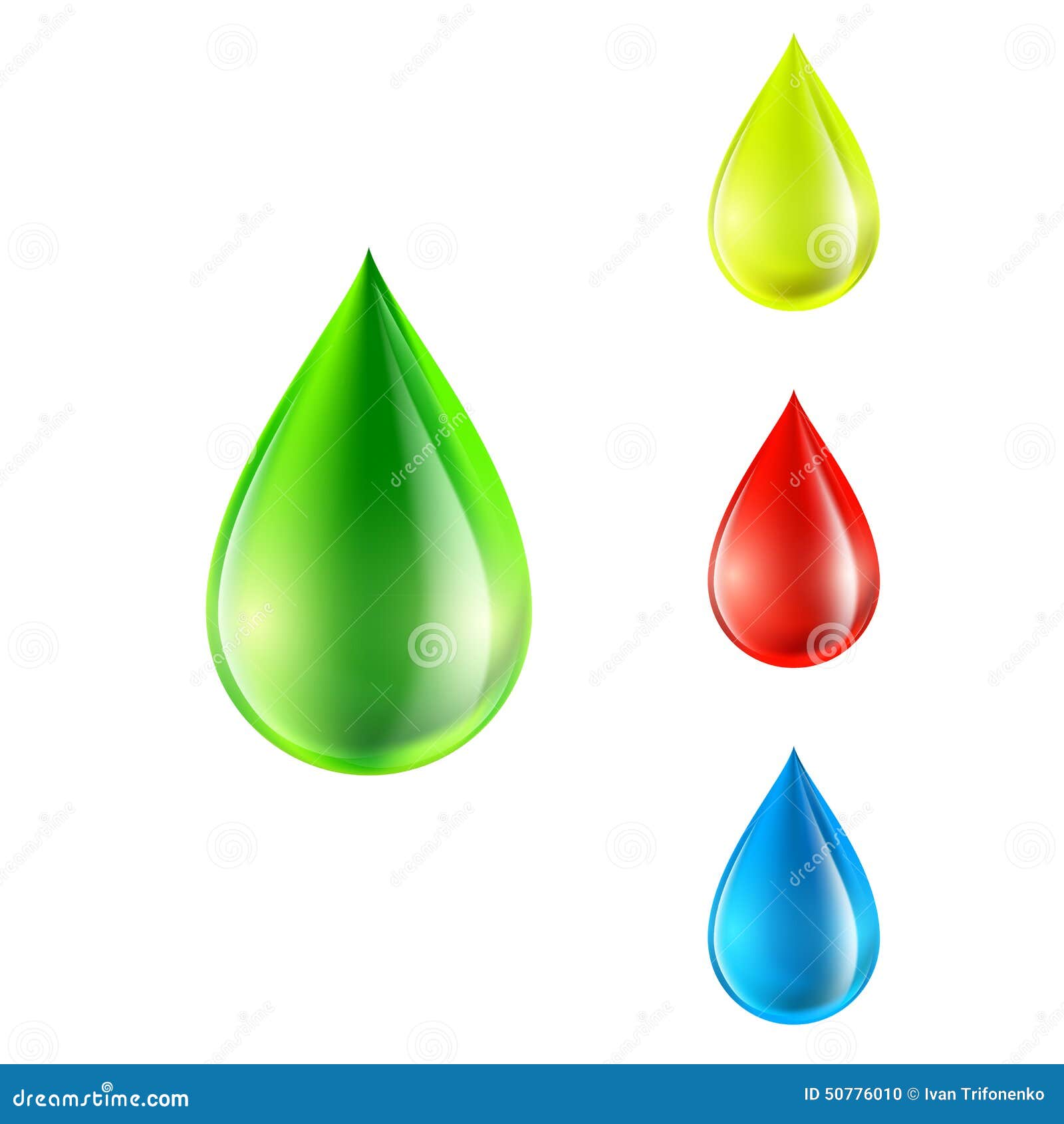 Colored drops stock vector. Illustration of graphic, drink - 50776010