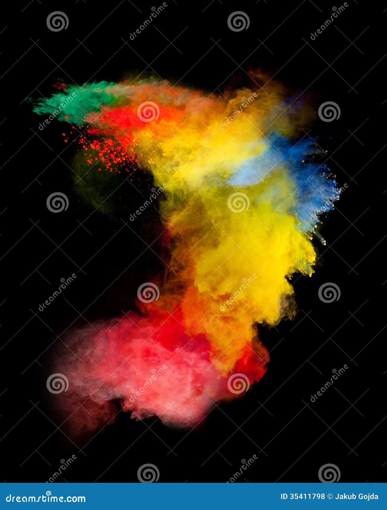 Colored dust stock photo. Image of blue, dust, blooming - 35411798