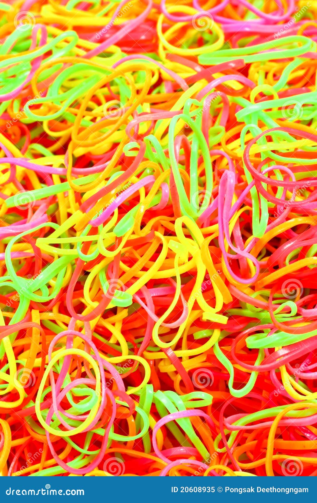 Colored elastic bands stock image. Image of blue, collection - 20608935