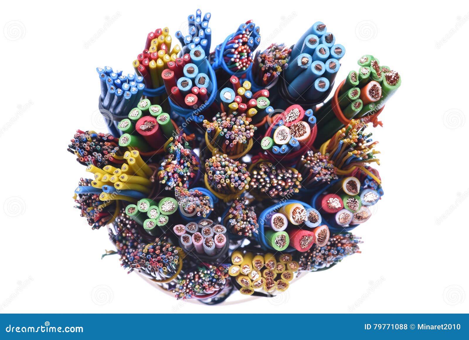 Colored Electric Cables Closeup Stock Photo - Image of colorful ...