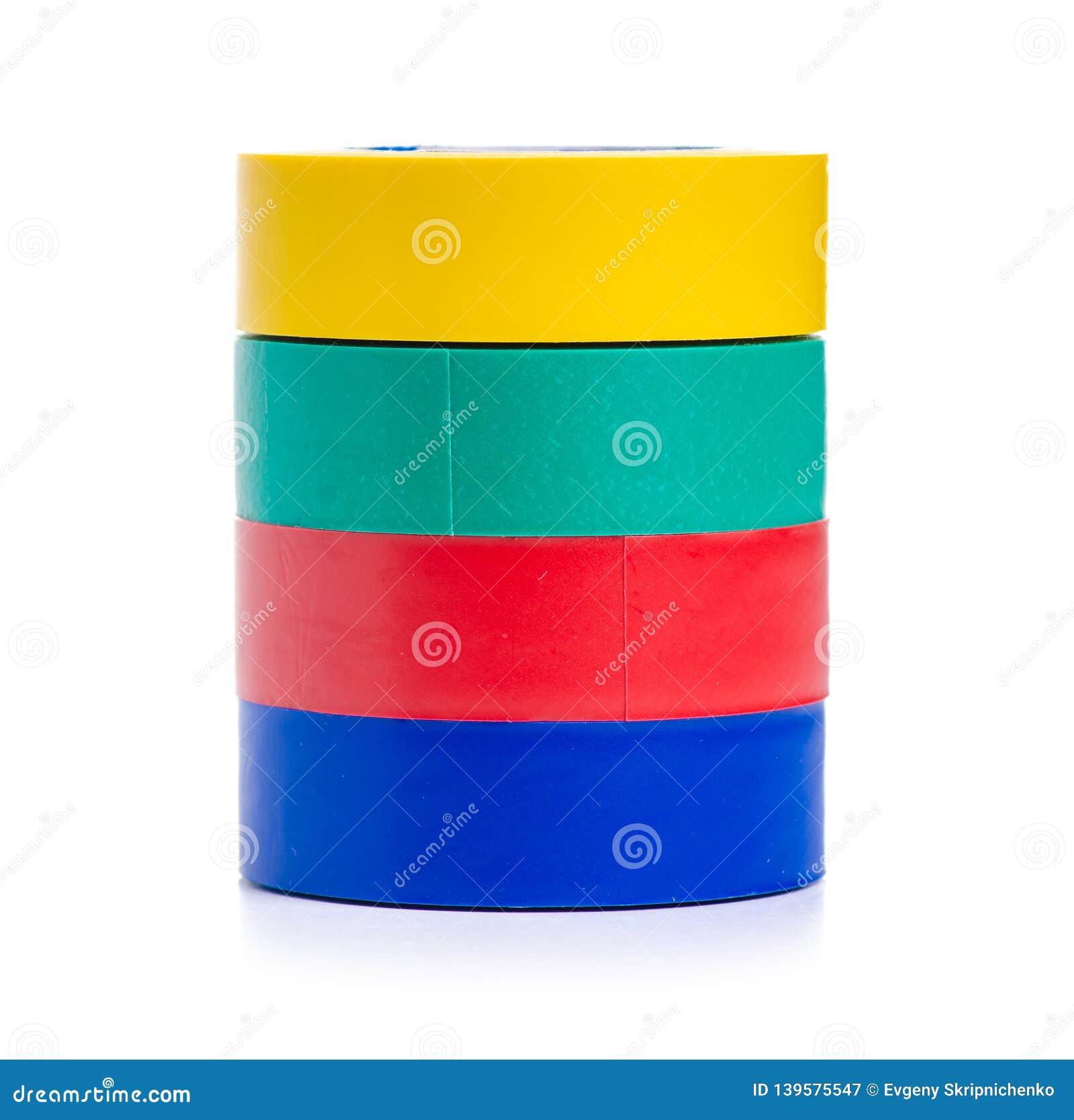 Colored electrical tape stock image. Image of line, insulating - 139575547