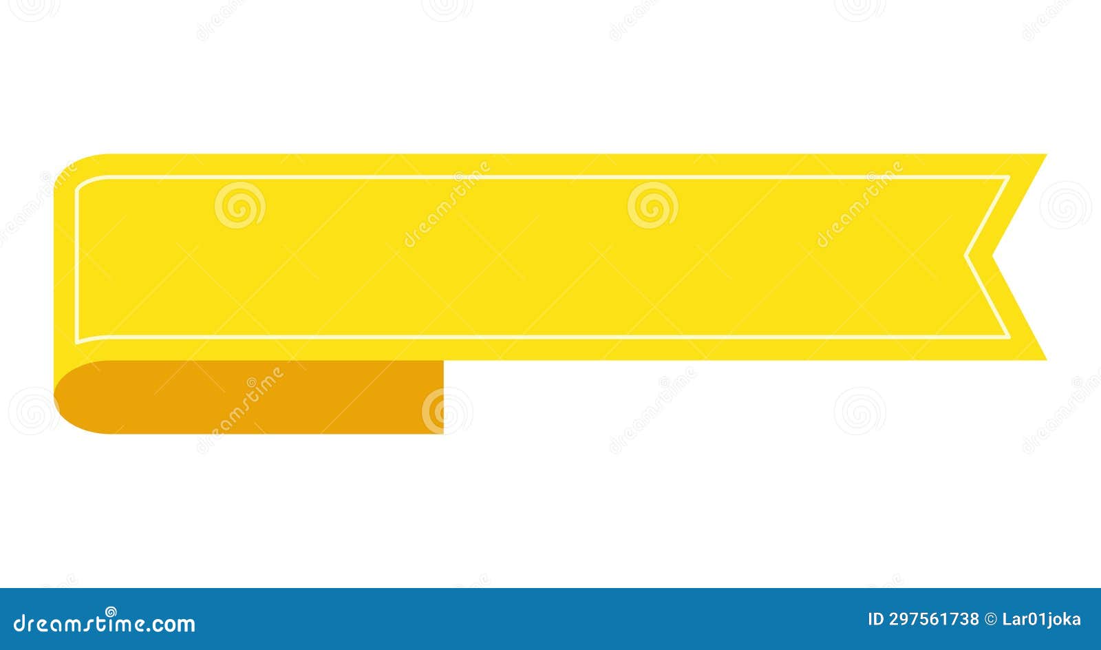 Colored Empty Ribbon Vector Stock Vector - Illustration of emblem ...