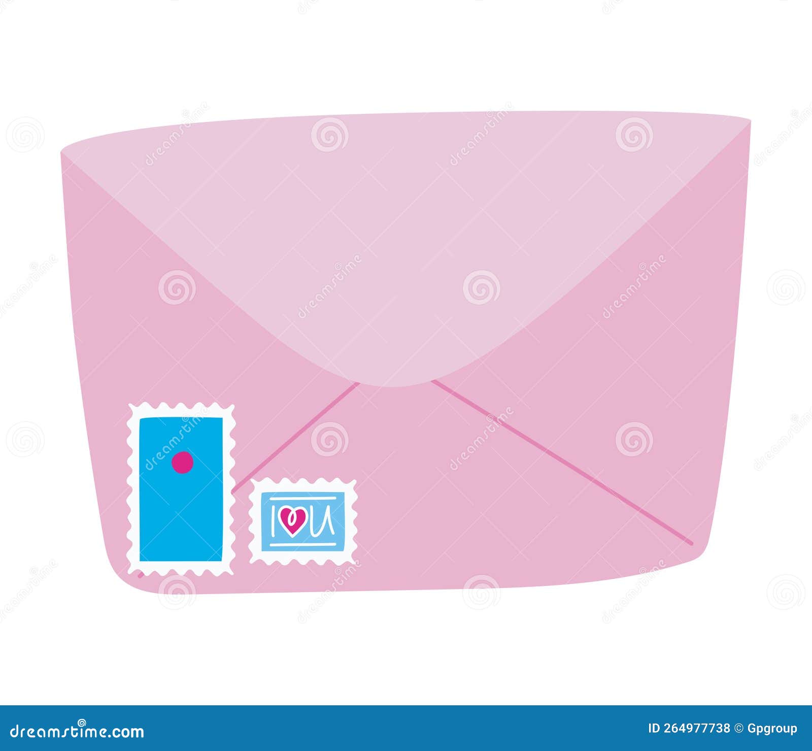 Colored Envelope Illustration Stock Vector - Illustration of envelope ...