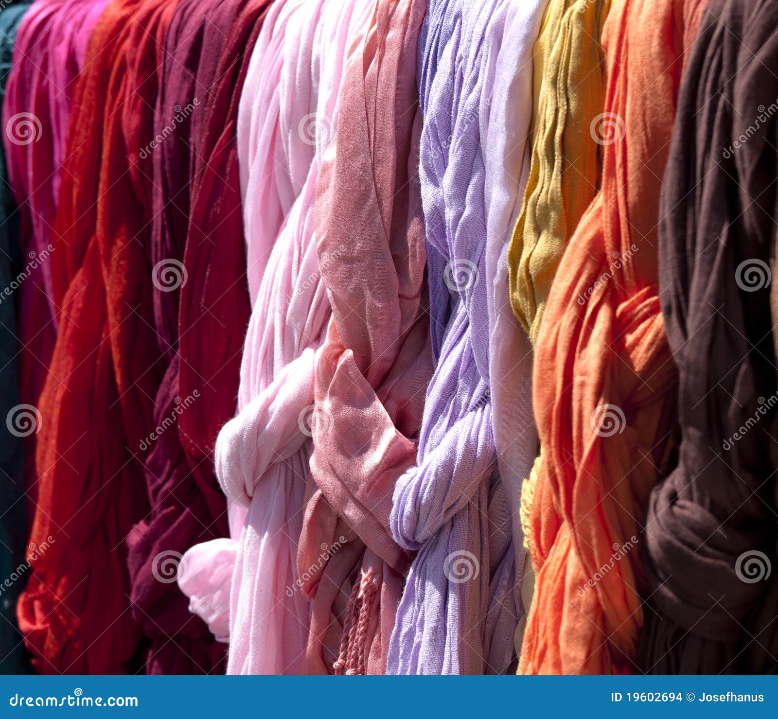 Colored fabric stock photo. Image of cotton, color, market - 19602694