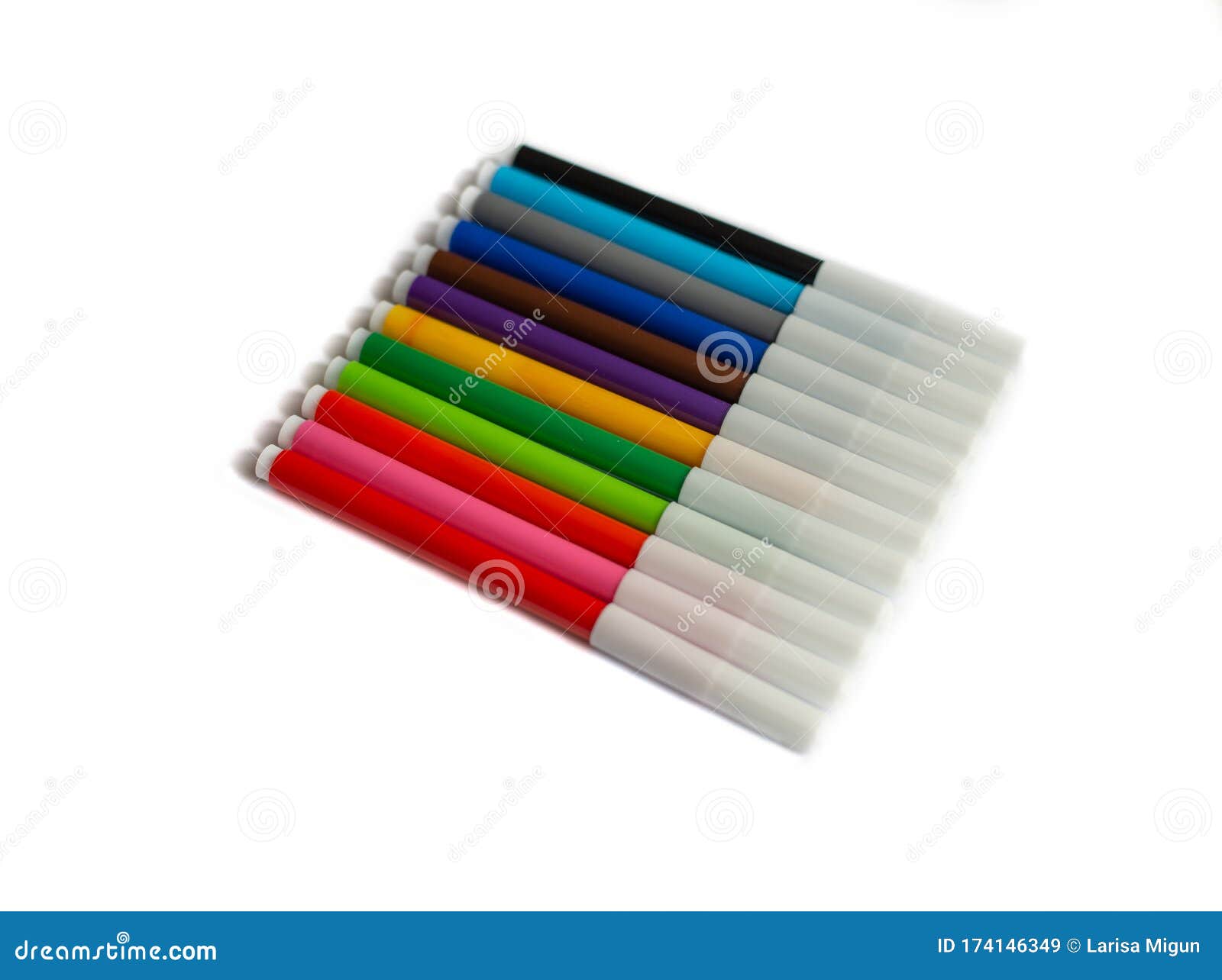 Colored Felt-tip Pens of Different Colors for Drawing, Creativity and ...