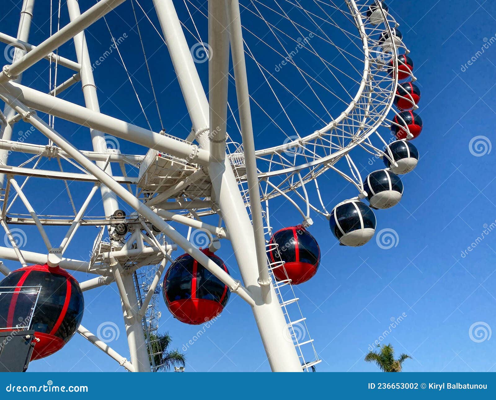 Colored Ferris Wheel Close-up Stock Photo - Image of steel, ferris ...