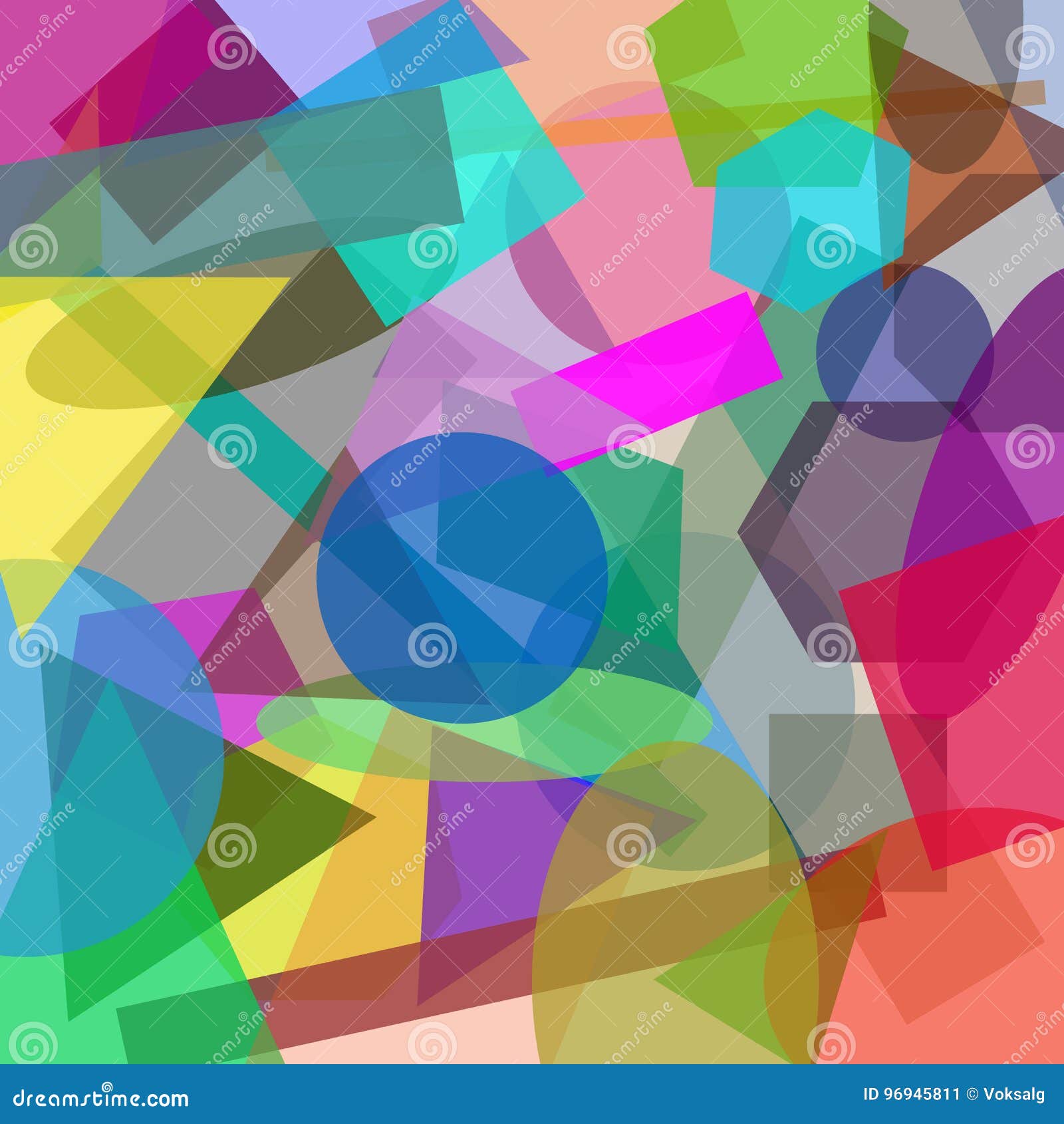 Colored figures stock vector. Illustration of wallpaper - 96945811