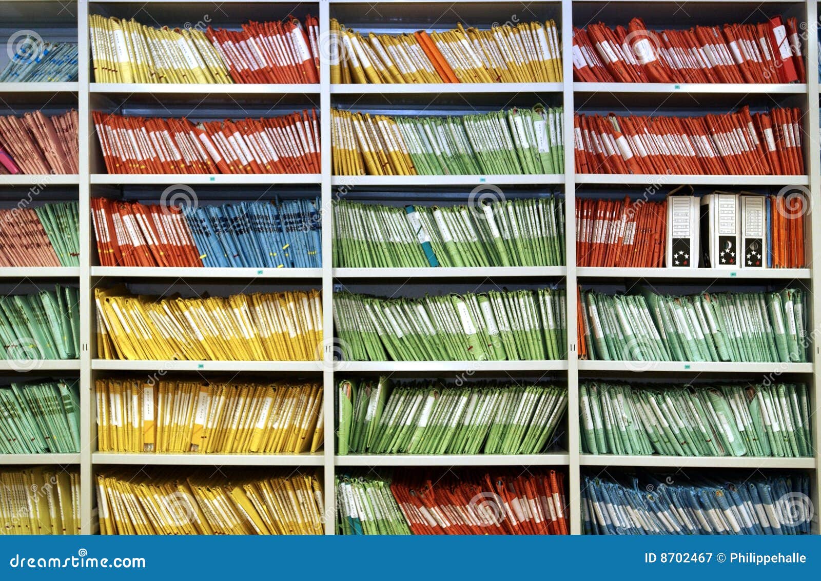 Colored files stock image. Image of documents, collection - 8702467