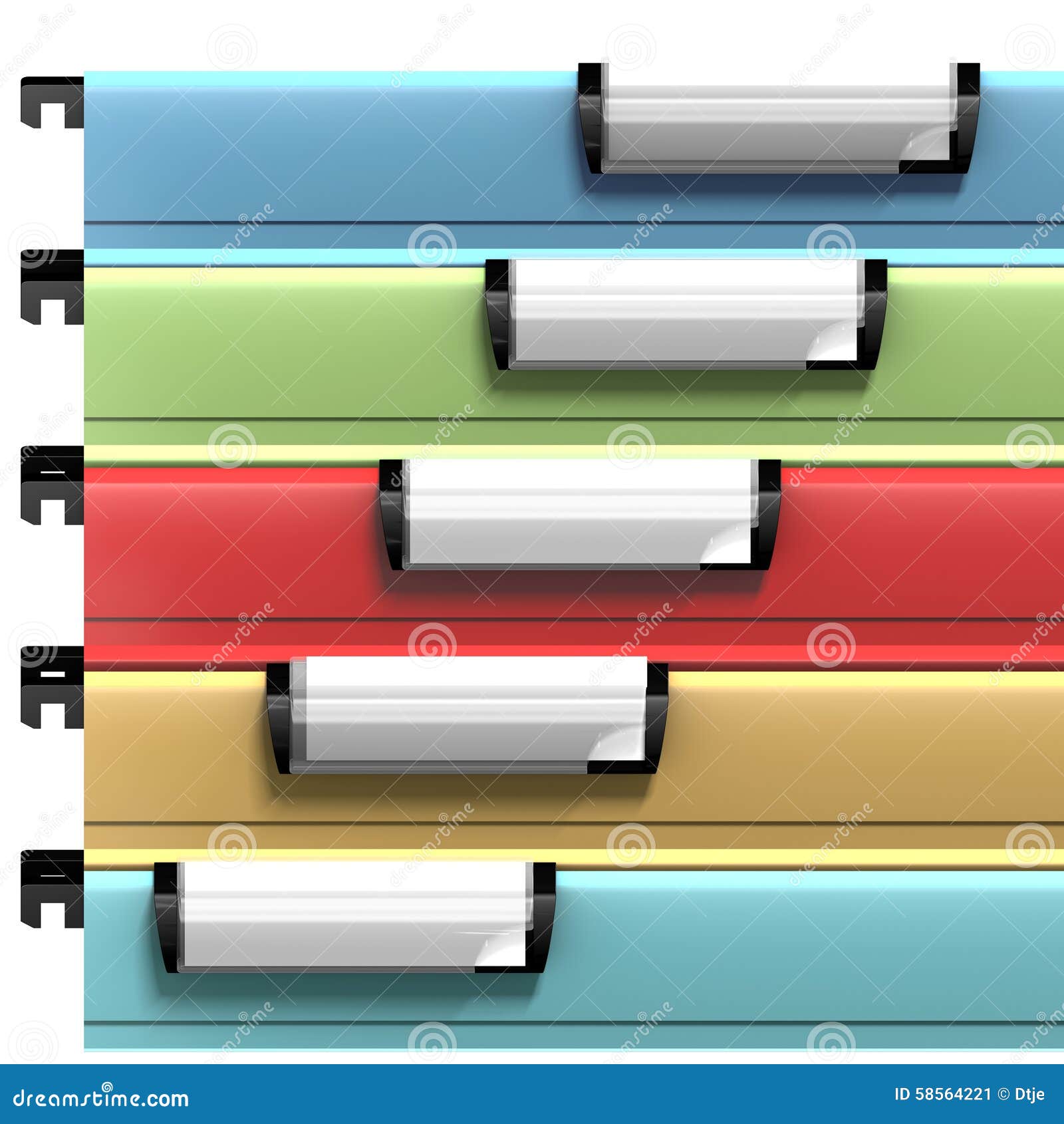 Colored Files with Copy Space Available on Blank Stamps Stock ...