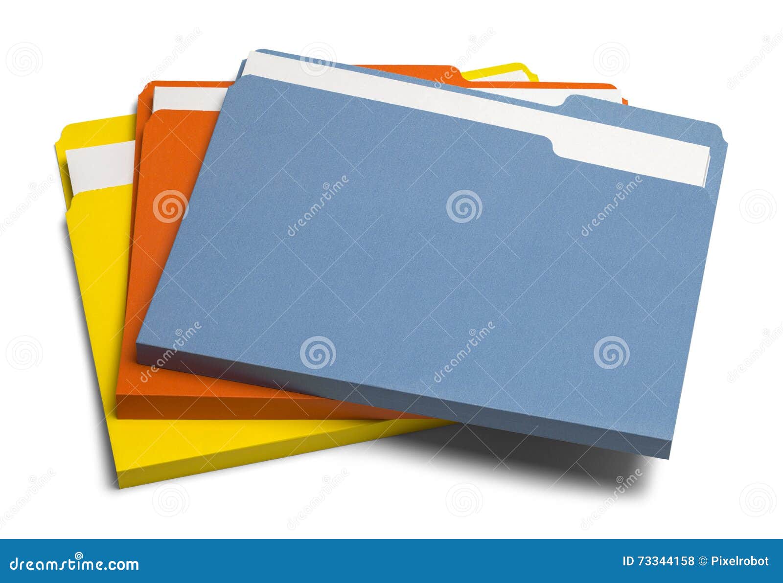 Colored Files Pile stock photo. Image of arranging, archive - 73344158
