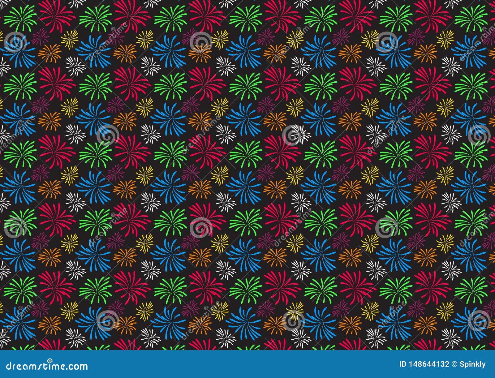 Fireworks Pattern Texture Vector Illustration | CartoonDealer.com ...