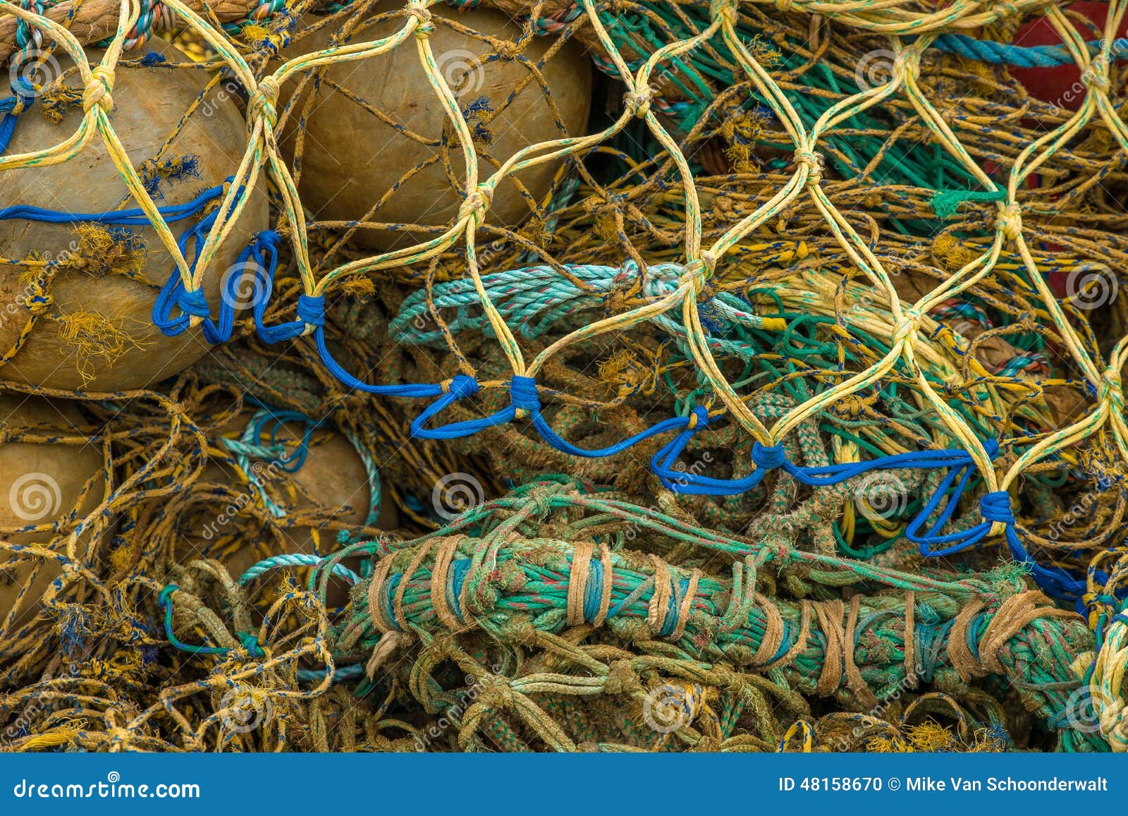 Colored fishing net stock photo. Image of blue, cord - 48158670
